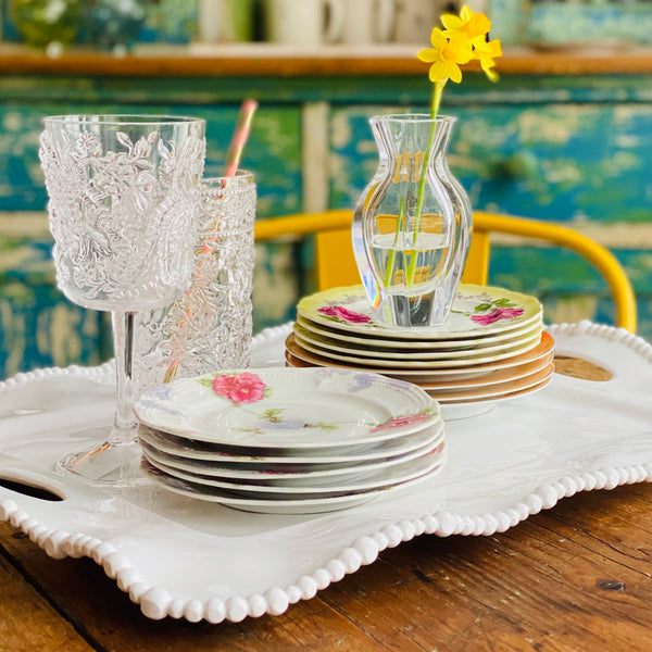 Vida Alegria Large Rectangular Tray with Handles – Schuyler Pond Home and Garden