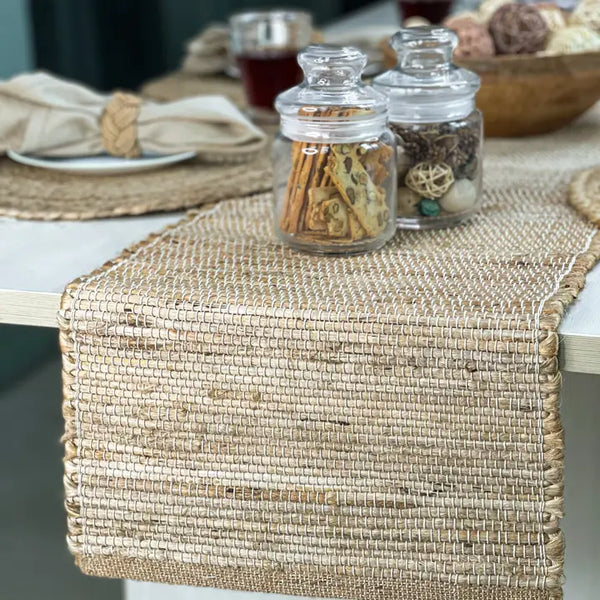 Natural Jute Table Runner – Schuyler Pond Home and Garden